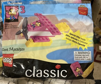 1999 LEGO Classic Ronald McDonald Helicopter Happy Meal Toy Sealed New ...
