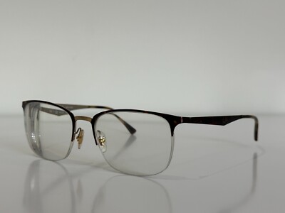 Ray Ban RB 6433 3001 Half Rim Havana Brown Eyeglasses Optical Frame 53 ...