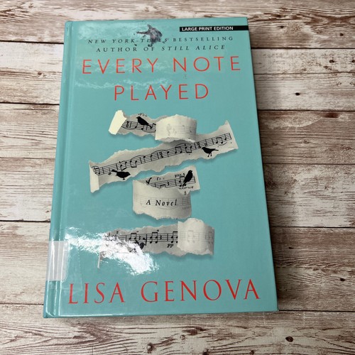 LARGE PRINT Every Note Played by Lisa Genova Edition - Book Club ...