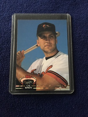 1992 TOPPS STADIUM CLUB CAL RIPKEN JR MC # 595 ... Baltimore Orioles ...