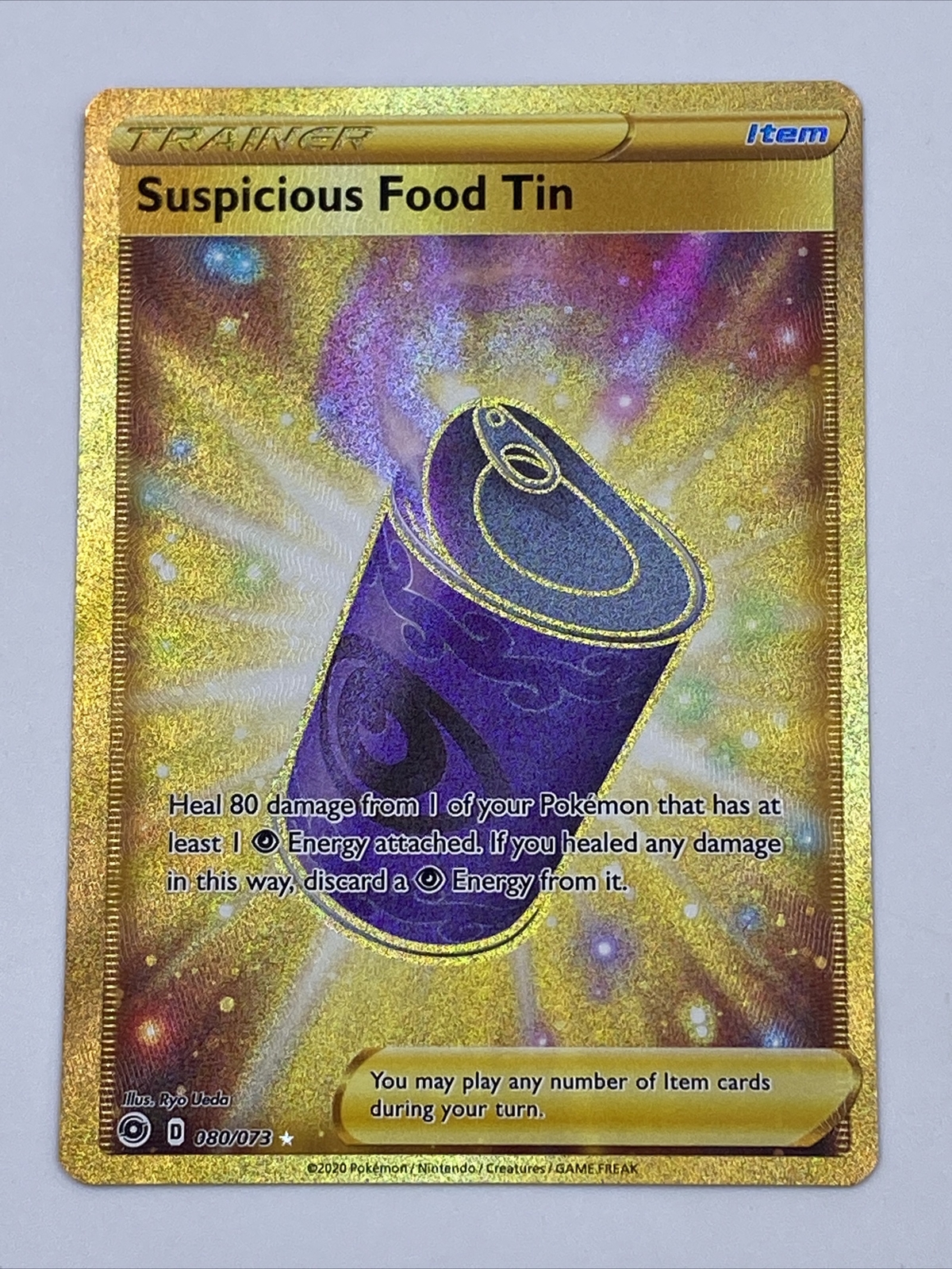 Suspicious Food Tin Pokémon TCG: Champion's Path 080/073 Secret Rare ...