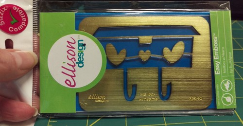 Unopened Ellison Design Easy Emboss MAILBOX WITH HEARTS #22540 Sizzix ...