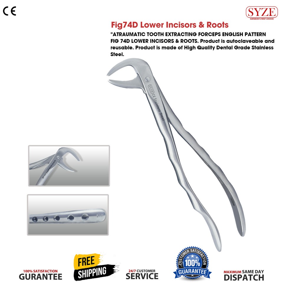 Tooth Extracting Forceps For Lower & Upper Molars Roots Loosening ...