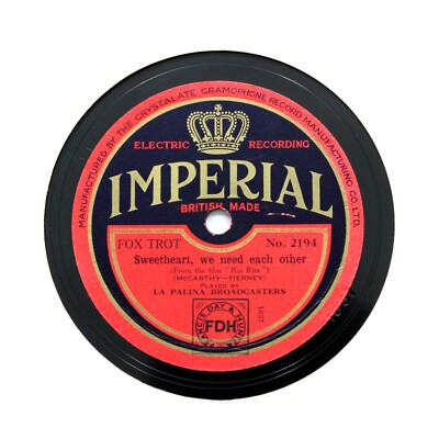 FRED RICH ORCHESTRA (Dorseys) "Sweetheart We Need Each Other" IMPERIAL ...