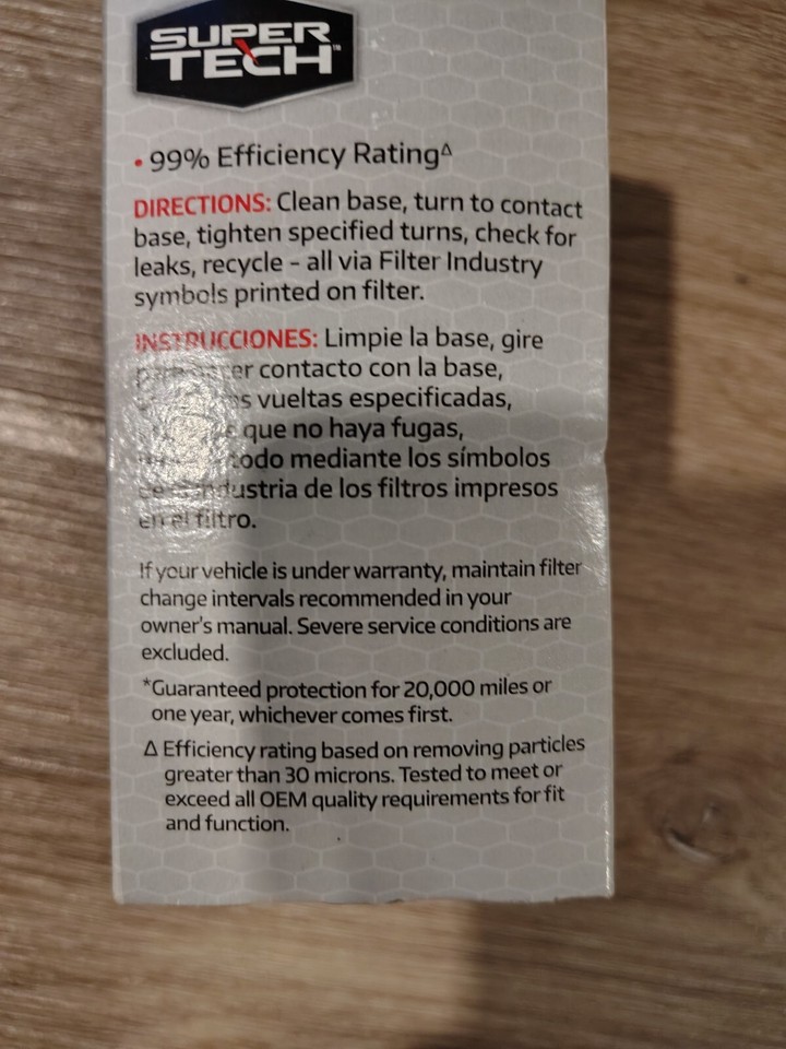 2) SuperTech MP10246 Engine Oil Filters 20,000 Miles Maximum Protection | eBay