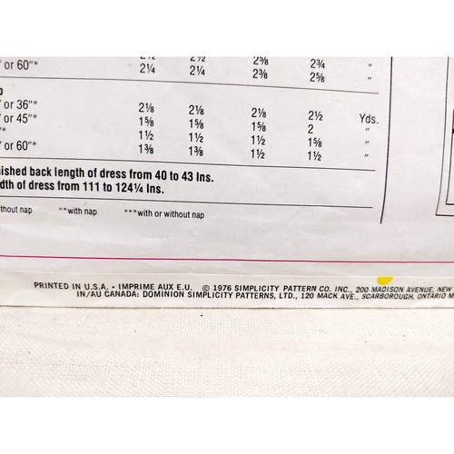 70s Womens Square Neck Dress/Top Sewing Pattern, Sm 8-10 Vintage ...