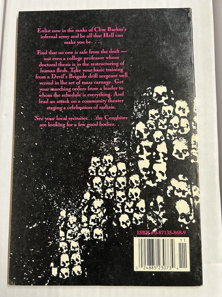 Clive Barker's Hellraiser #11 Vol. 1 1992 Epic Comics VF | eBay