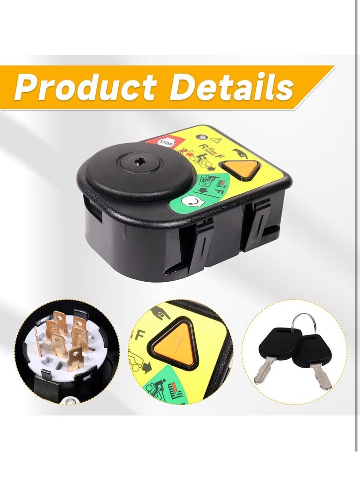 Ignition Switch Module w/2 Keys For MTD Cub Cadet 925-04227 925-06119B ...