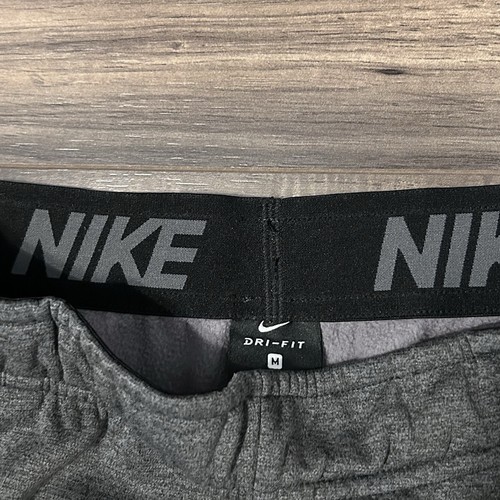 Nike Dri-Fit Fleece Mens Medium Training Pants Charcoal Heather 932253 ...