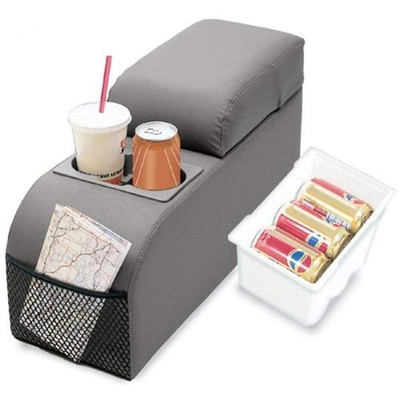 Rugged Ridge Center Console for Jeep CJ/Wrangler YJ | Vinyl, Grey ...