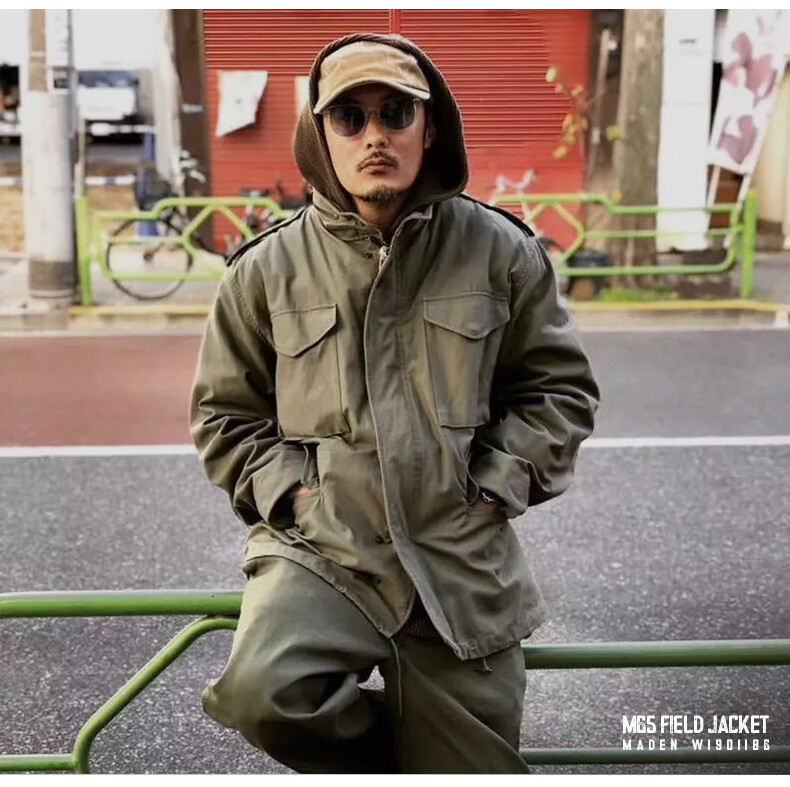 Men Tactical Jacket Casual Loose Parka Hooded Army Pullover Pocket Coat ...