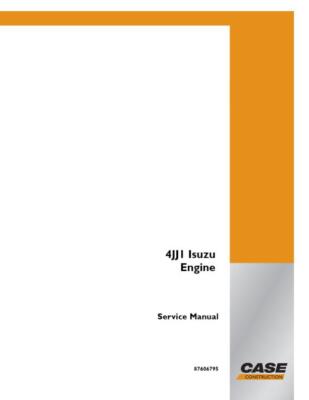 Case Isuzu 4JJ1 Engine Service Manual Repair Shop Book | eBay