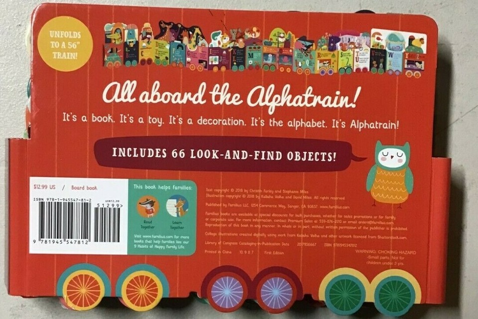 Alphatrain - by Stephanie Miles & Christin Farley (Board Book) - NEW ...