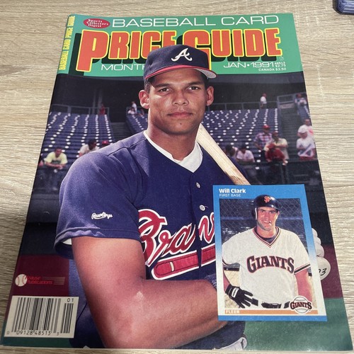ORIGINAL Vintage Jan 1991 Baseball Card Price Guide Magazine w/ Uncut ...