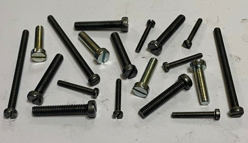 2BA, 4BA, 6BA, Slotted, Cheese Head, Machine Screws, Mild Steel. | eBay