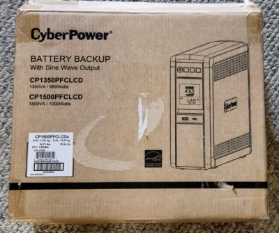 CyberPower PFC Sinewave Computer Battery Backup, 1500VA 1000W UPS, 10 ...