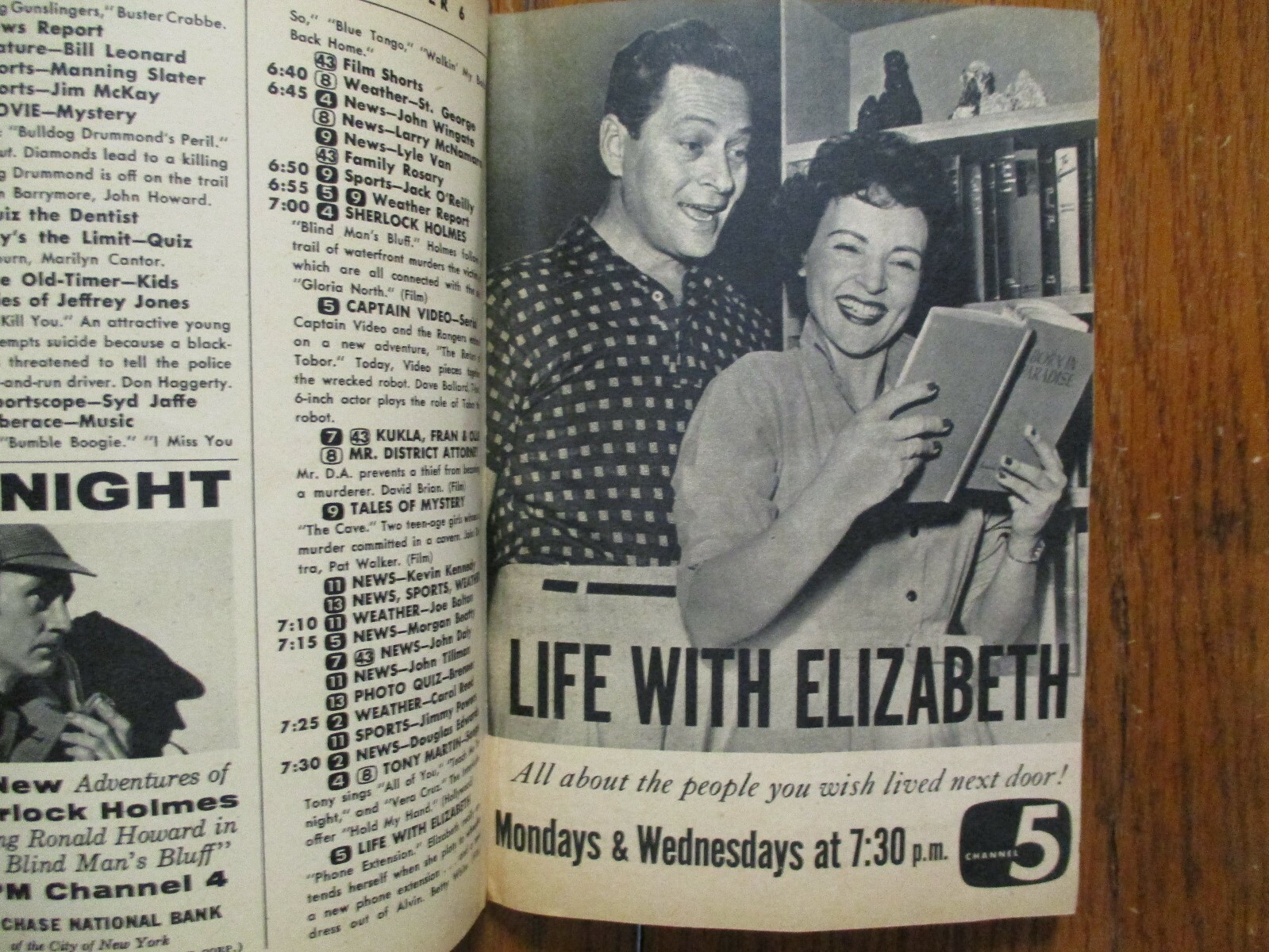 De/1954 TV Guide(DISNEYLAND/SPRING BYINGTON/ILONA MASSEY/RAY BOLGER ...