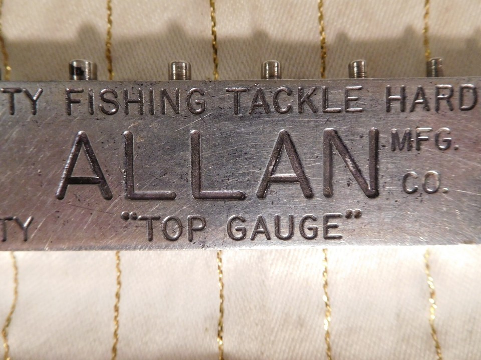 Rare Fishing Antique Allan Top Gauge Quality Fishing Tackle H.W.Tool ...