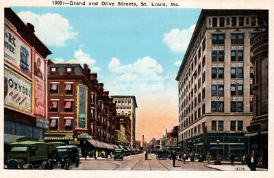 GRAND & OLIVE STREETS, ST LOUIS MO, Oxydol, B&K Coffee, Drugs0 MILLER ...