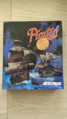 Pirates! Gold IBM DOS PC Big Box MicroProse Computer Game Complete 3.5 ...