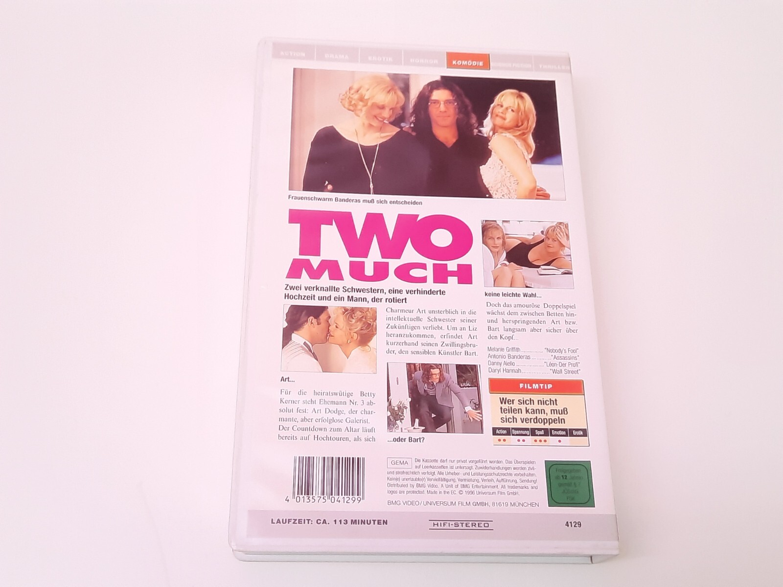 Two Much - Eine Blondine zuviel VHS German PAL BMG UFA Video Antonio ...