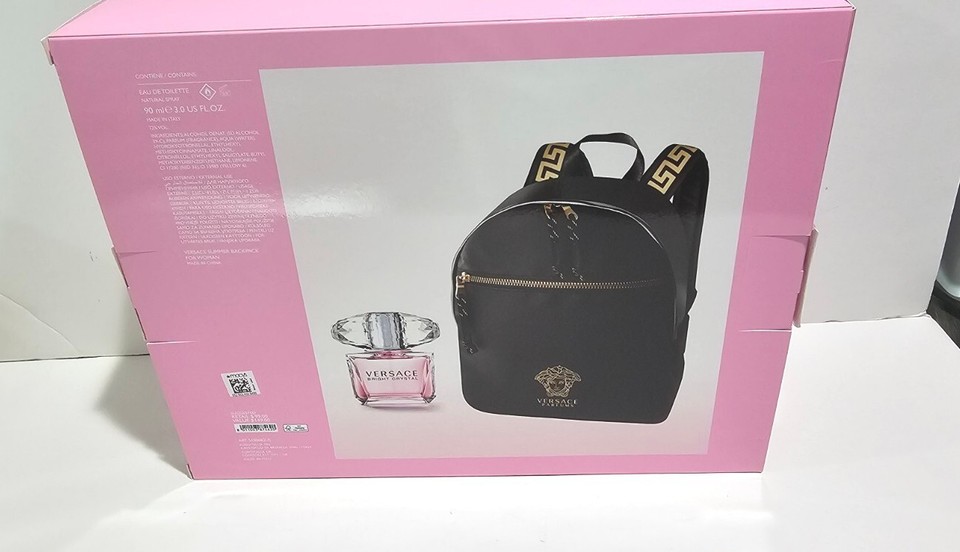 Versace Bright Crystal Summer Intensification Perfume & Backpack 2 Pc ...