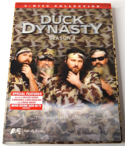 2013 DUCK DYNASTY SEASON 3 TWO DISC COLLECTION EDITION DVD WITH SLIP ...
