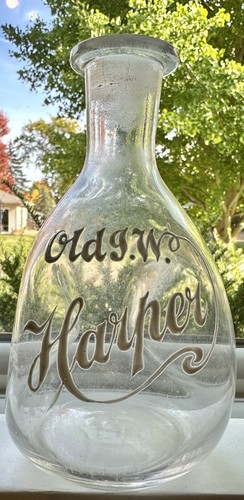 Pre-Pro Old I. W. Harper Back Bar Pinch Decanter | eBay