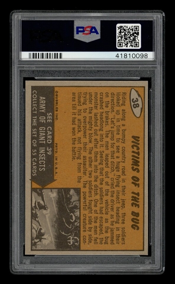 1962 Mars Attacks Set-Break # 38 Victims Of The Bug PSA 7 NM | eBay