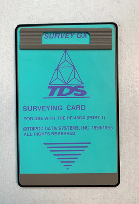TDS Survey GX Card for Use with the HP 48GX for Calculator | eBay