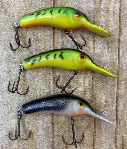 Vintage Lindy Little Joe Shadling Shallow Crankbait Lure Walleye Lot of ...