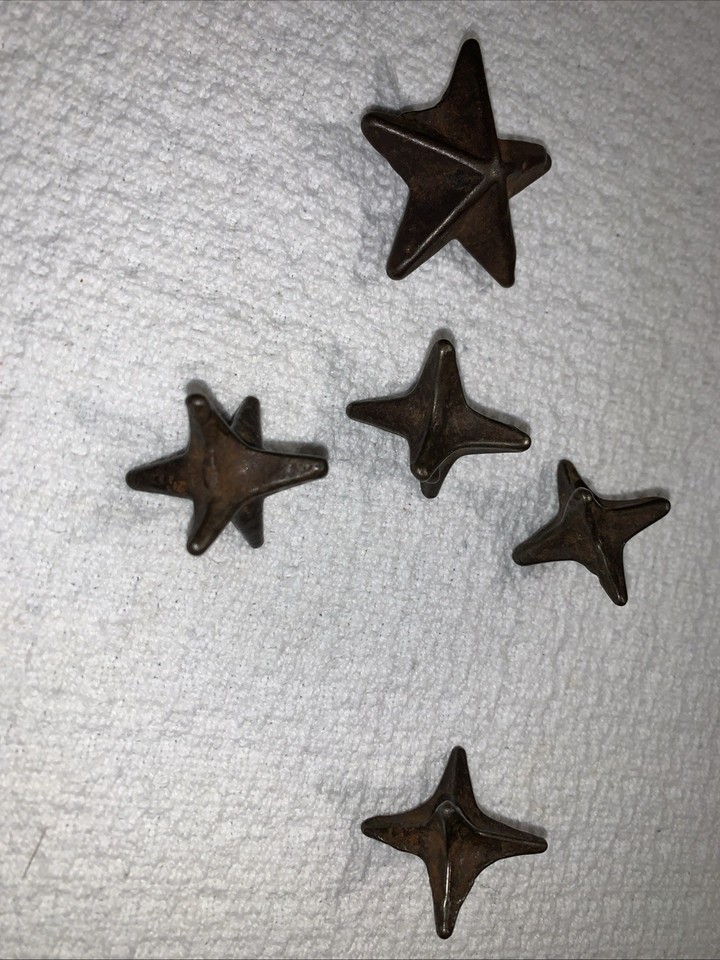 5 Antique CIVIL WAR Cast Iron Caltrops ? Point Spike Weapons Or Jacks ...