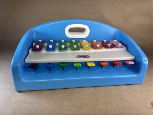 Vintage 1985 Little Tikes Kid Tap a Tune Blue Xylophone Keyboard Music ...