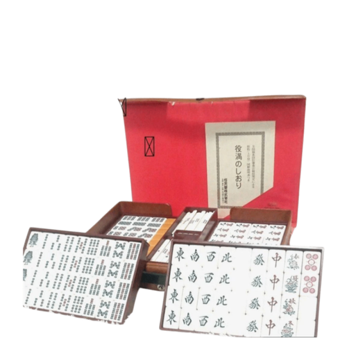 Nintendo Yakuman Mahjong Tiles Heavyweight Bamboo Pattern Vintage Retro ...
