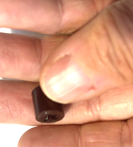 EICO 666 667 TUBE TESTER DARK RED / MAROON SMALL PUSH BUTTON KNOB 1/2 ...