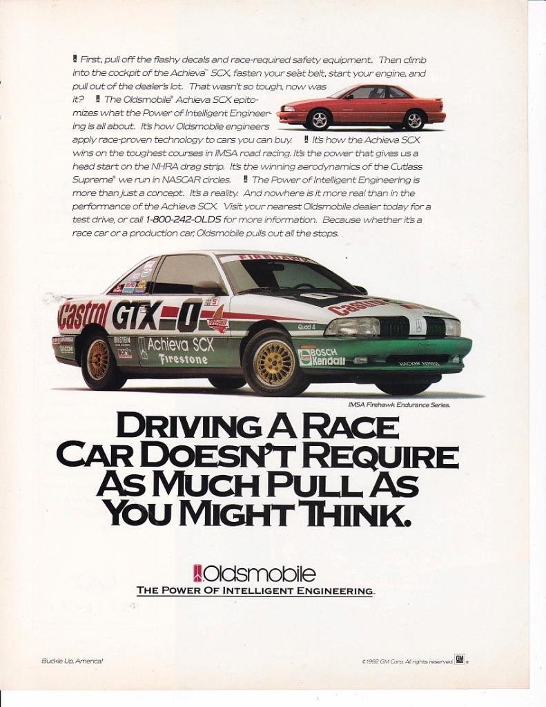 1992 Oldsmobile Achieva Scx