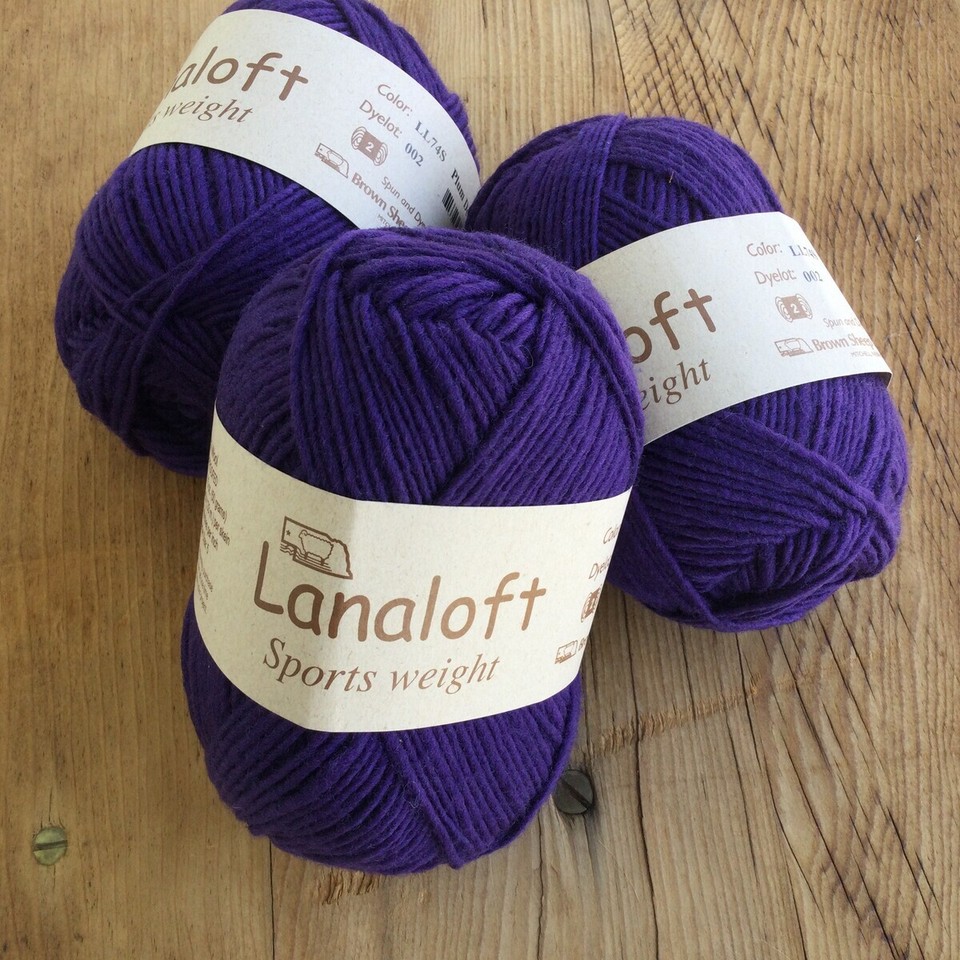 Brown Sheep Co *Lanaloft* 100% Wool YARN *SPORT * variety each **FREE ...
