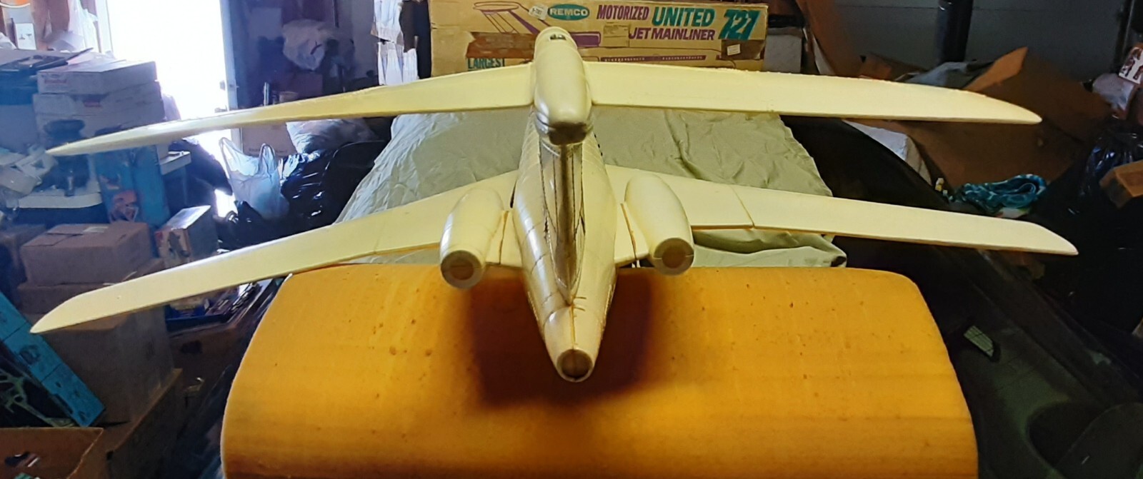 VINTAGE 1969 REMCO 727 UNITED JET AIRLINER BOXED RARE AIRPLANE POWER ...