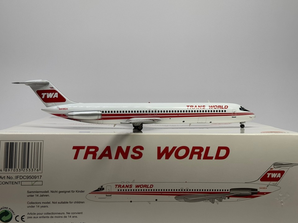 Inflight200 TWA Douglas DC-9-51 N416EA Twin Stripes IFDC950917 | eBay