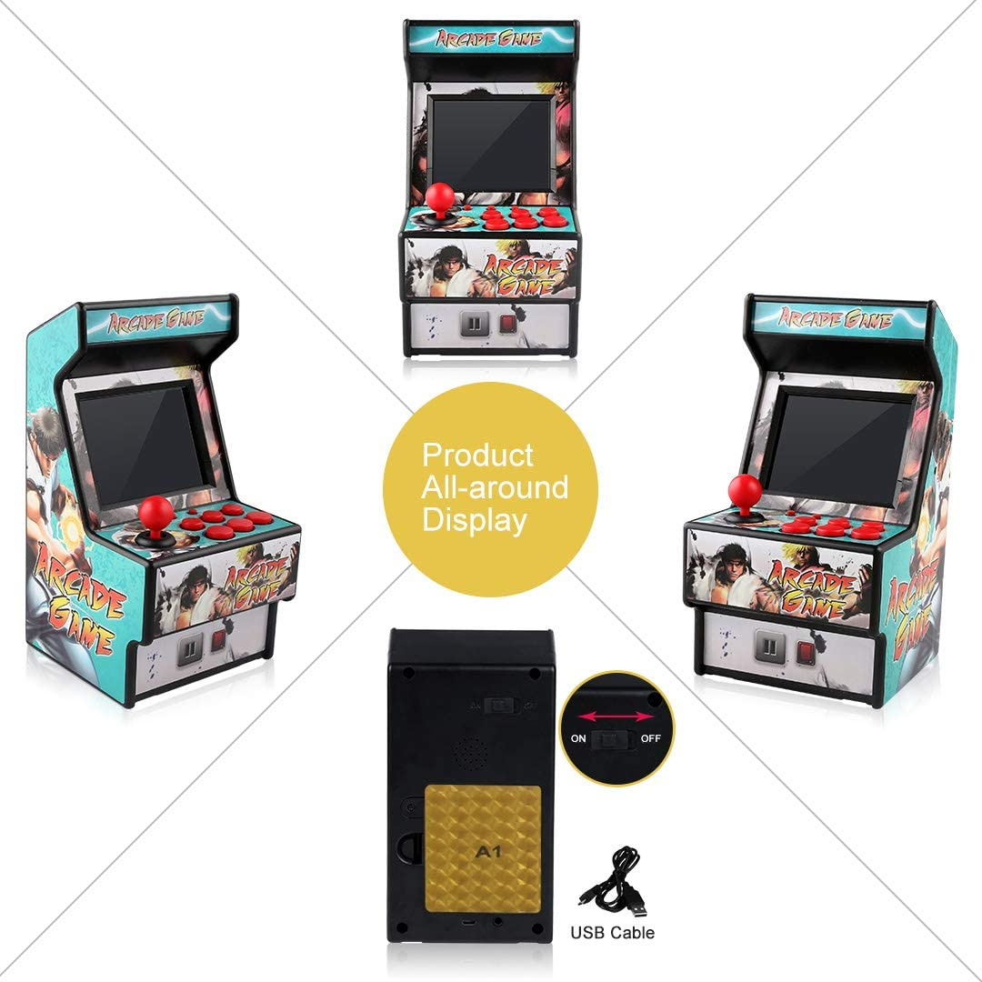 Mini Arcade Game Machine RHAC01 156 Classic Handheld Games Portable ...