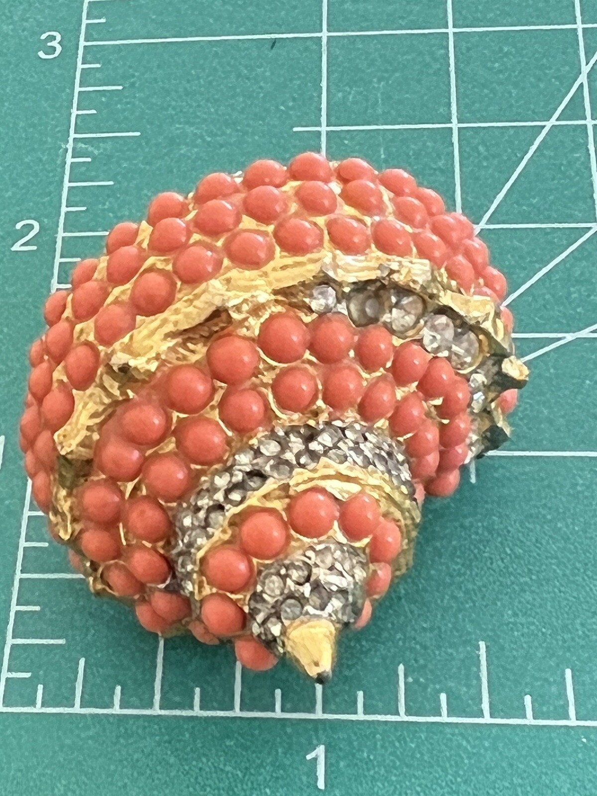 Vintage KJL Kenneth Jay Lane Large Conch Shell Pin Brooch Rhinestone ...