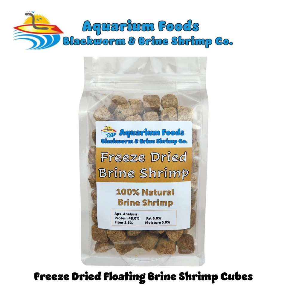 Brine Shrimp Cubes--Freeze Dried Brine Cubes for all Tropical Fish | eBay