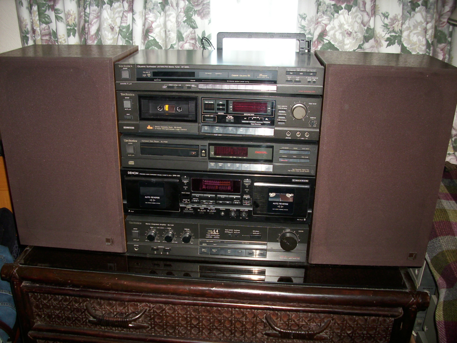 Technics HQ separates stag unit Whole unit( HQ Kef Speakers very good ...