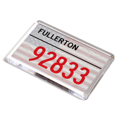 FRIDGE MAGNET - Fullerton, 92833 - US Zip Code | eBay UK