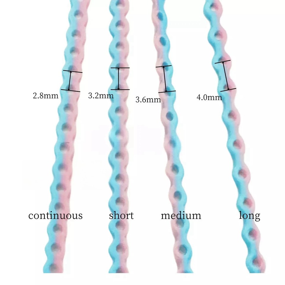 16 Color Dental Orthodontic Elastic Rubber Ligature Tie/Power Chain ...