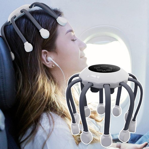 Electric Scalp Head Massager Octopus Claw Vibration Massage Stress ...