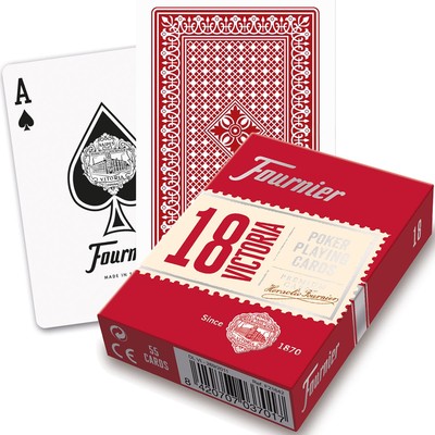 Fournier Victoria 18 poker cards (Red) | eBay Australia