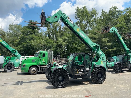 2015 JCB 507-42 42' 7,000 lb Telescopic Reach Forklift Telehandler Cab ...
