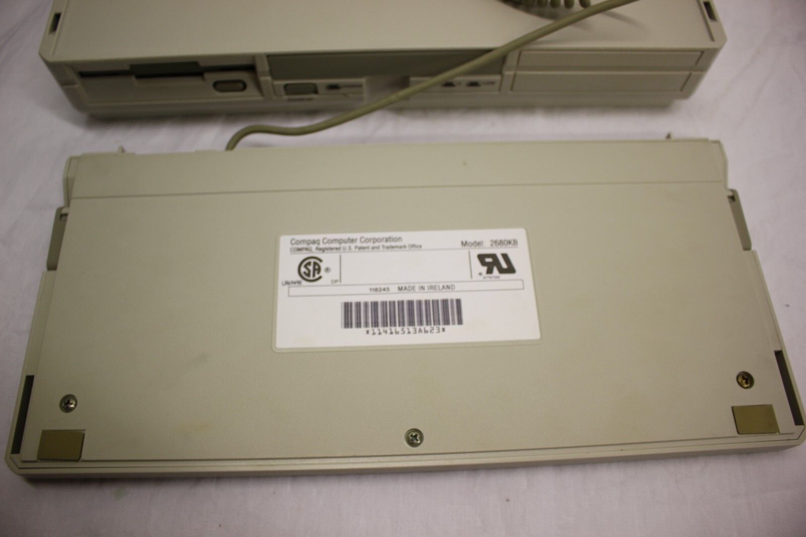 COMPAQ SLT 386S/20 PORTABLE COMPUTER LAPTOP VINTAGE RARE WITH PSU SPARE ...