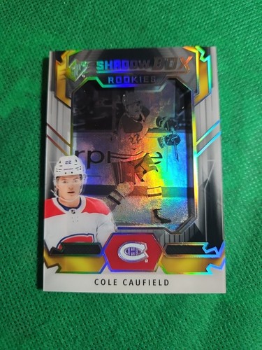 2021-22 UD SPx Shadow Box Rookies COLE CAUFIELD Montreal Canadiens Card ...